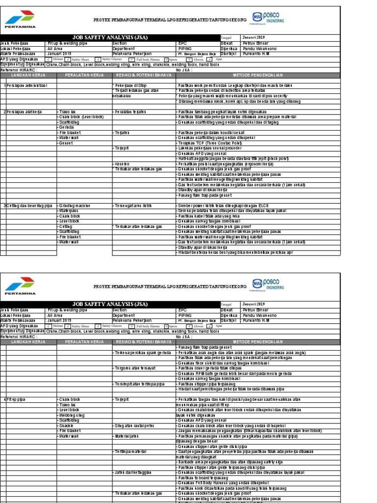 Jsa Fit Up N Welding Pipe | PDF