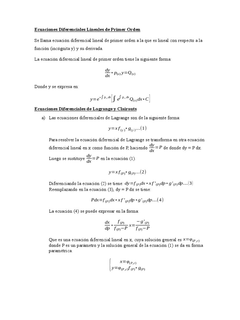 pc4 Integral | PDF | Ecuaciones | Ecuaciones diferenciales