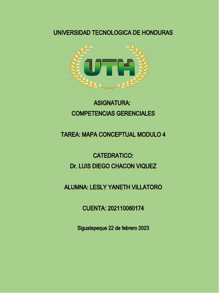 Mapa Mental Modulo 4 Pdf Comportamiento Organizacional México