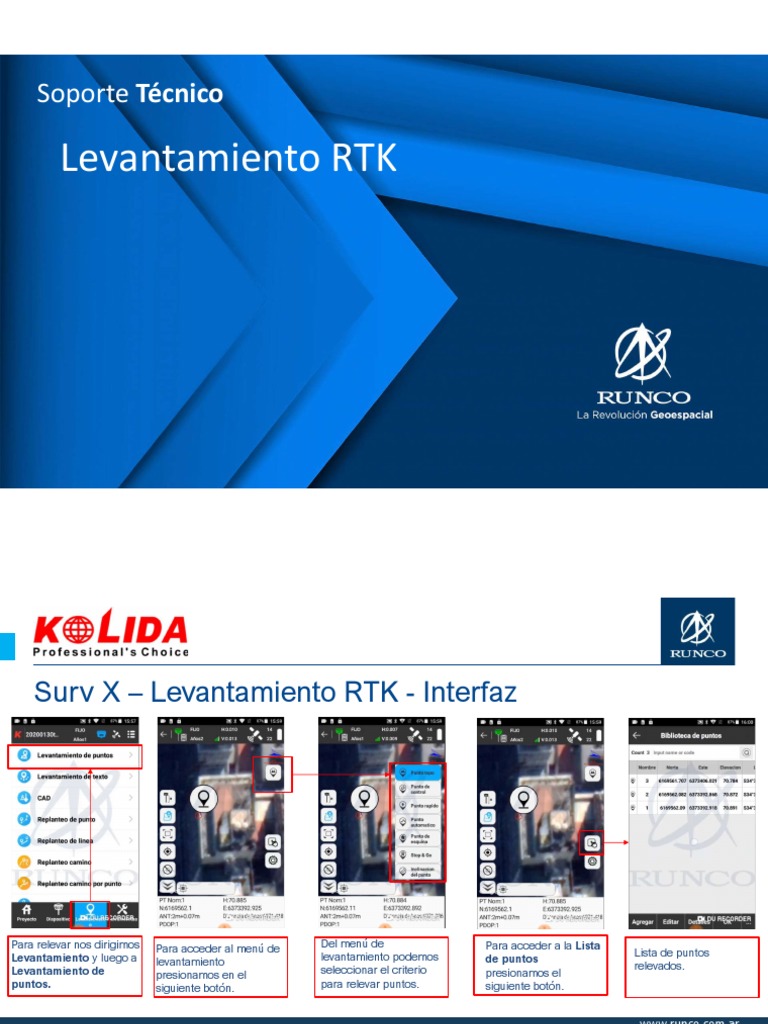 Surv X - Levantamiento RTK | PDF | Informática | Software