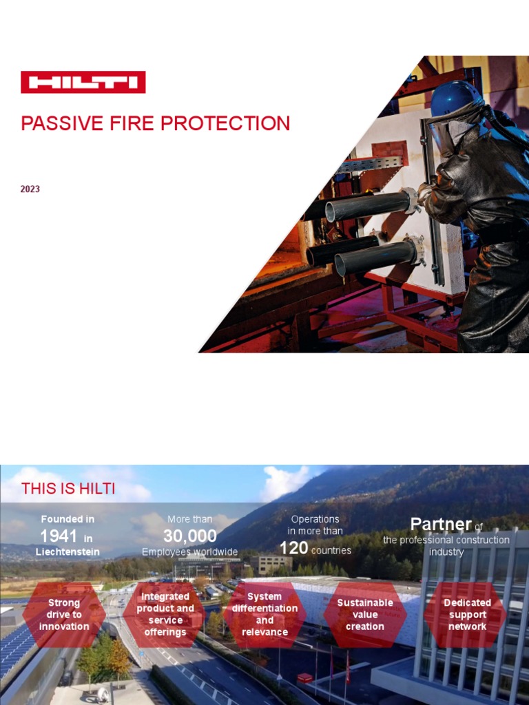 Hilti Solutions - Passive Fire Protection | PDF | Firefighting | Fires