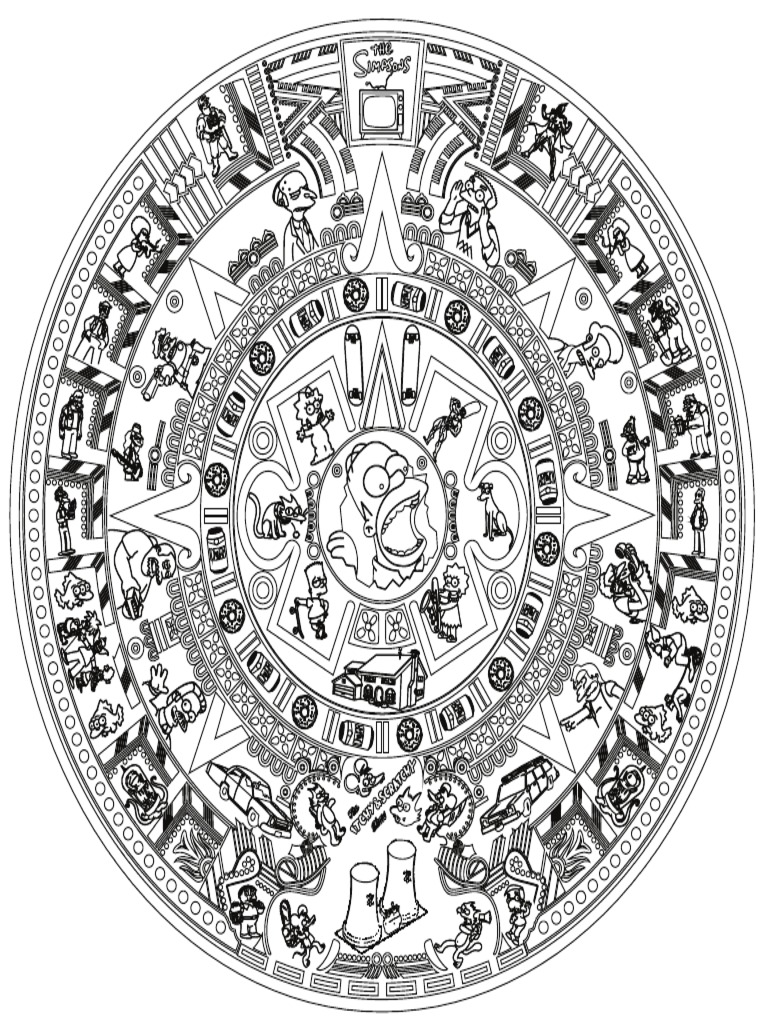 Calendario Azteca Simpson | PDF