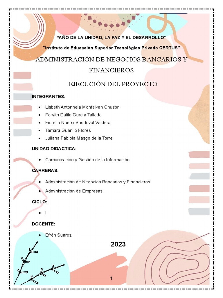 Grupo N°4 Informe | PDF | Bancos | Marketing