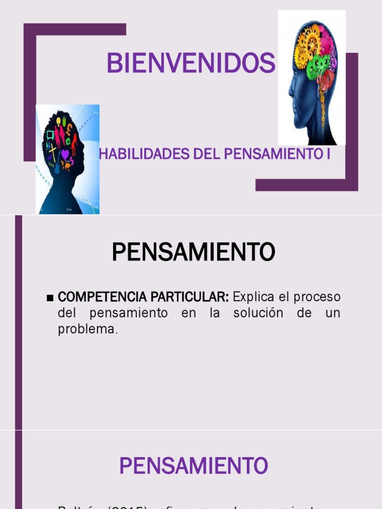 Habilidades Del Pensamiento | PDF | Pensamiento | Atención