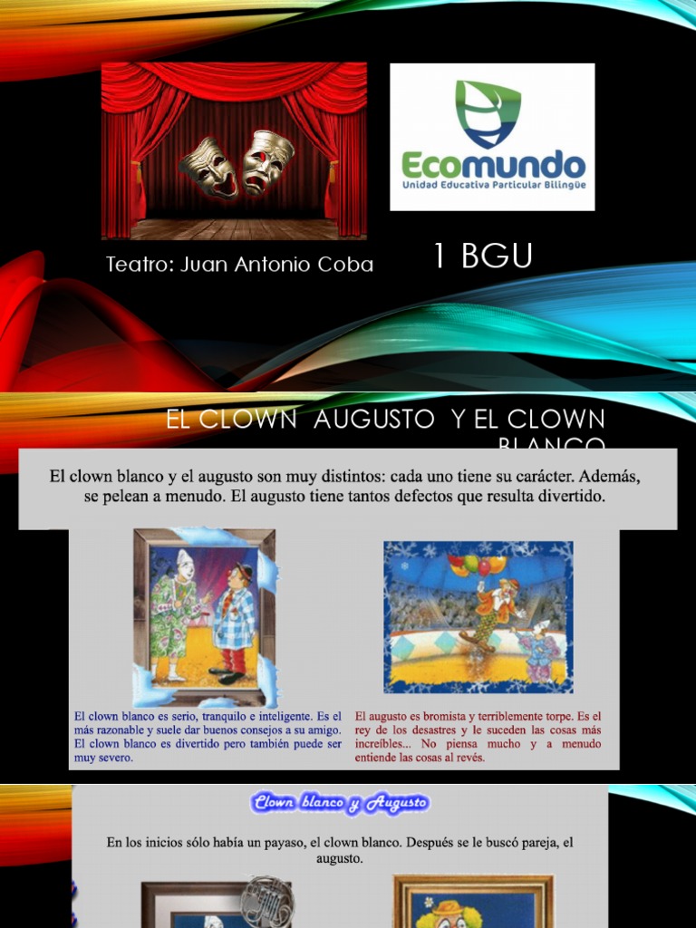 CLASE 6 p2 DE 1BGU | PDF | Teatro | Payaso
