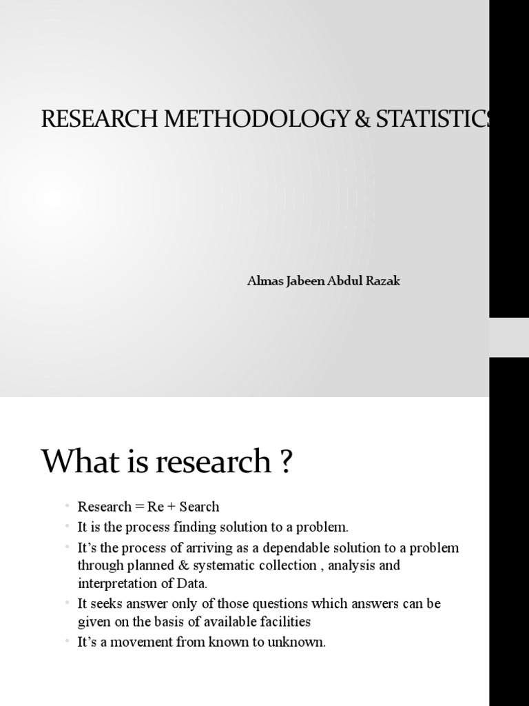 Research Methodology Overview | PDF | Sampling (Statistics) | Dependent ...