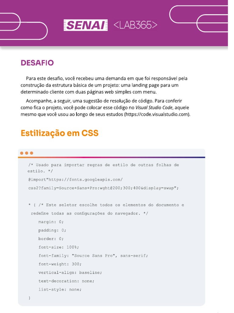 E Desafio Css | PDF