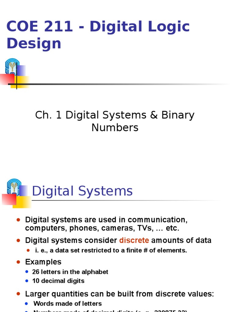 Ch. 1 Digital Systems - Tagged | PDF | Decimal | Binary Coded Decimal