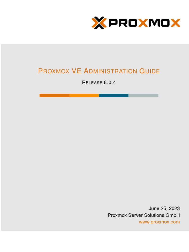 Pve Admin Guide 8 | PDF | Software Development | Utility Software