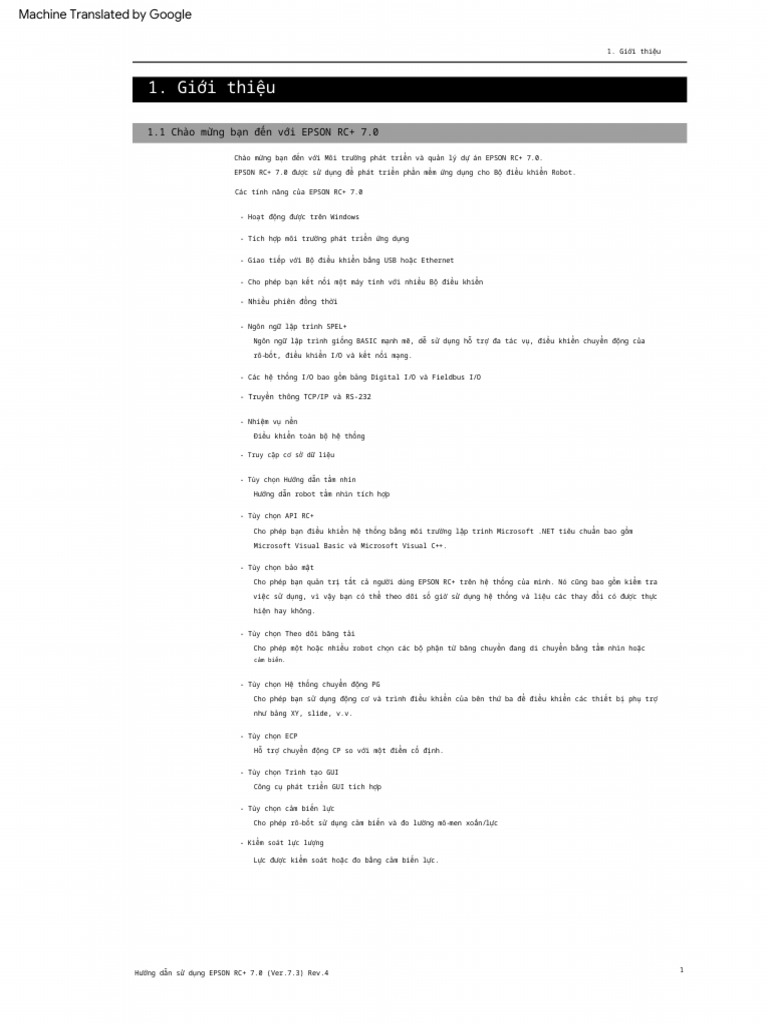 Epson RC PL 70 Users Guide-Rc700a Rc90 T 1 256 VN | PDF