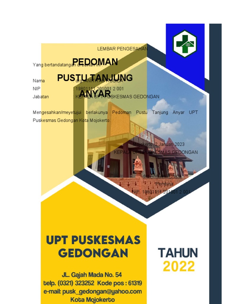 Pedoman Pustu Tanjung Anyar Mojokerto | PDF