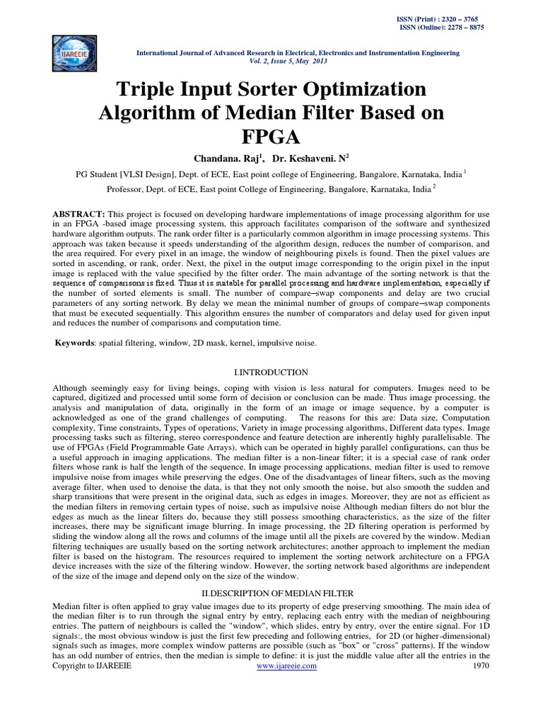 Triple Input Sorter | PDF | Filter (Signal Processing) | Real Time ...