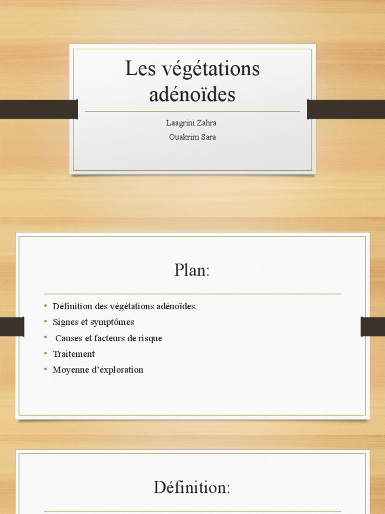 Les Végétations Adénoïdes Chez L’Enfant – MTSIVC