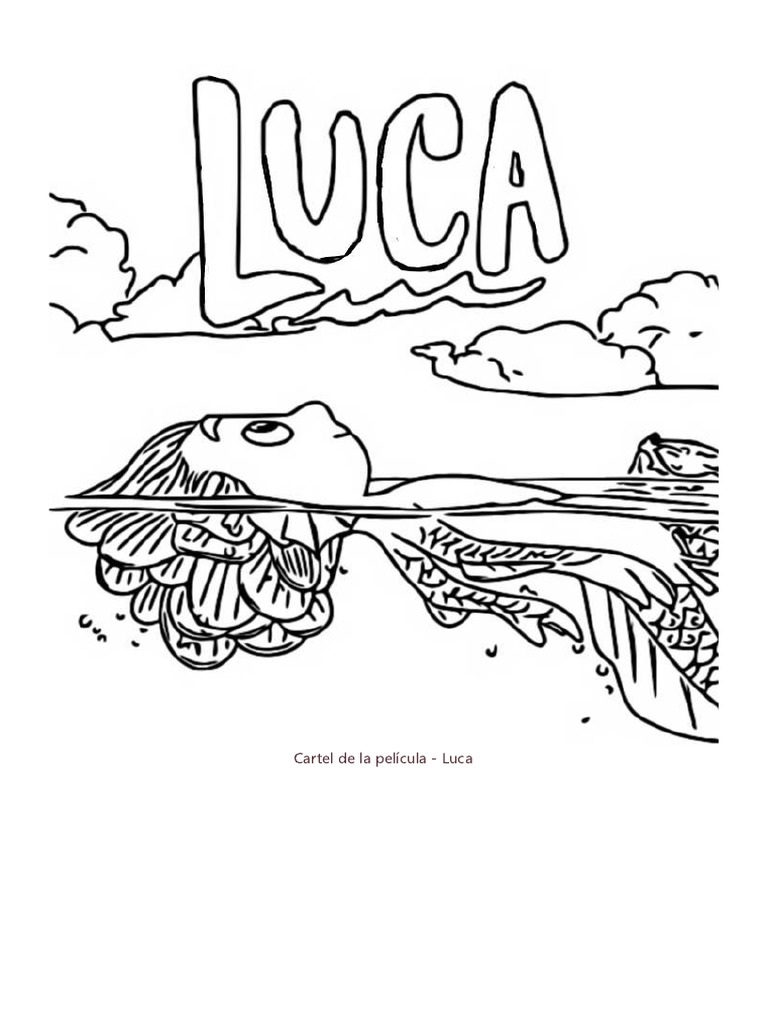 Dibujo para colorear Luca _ Cartel de la película 2 | PDF
