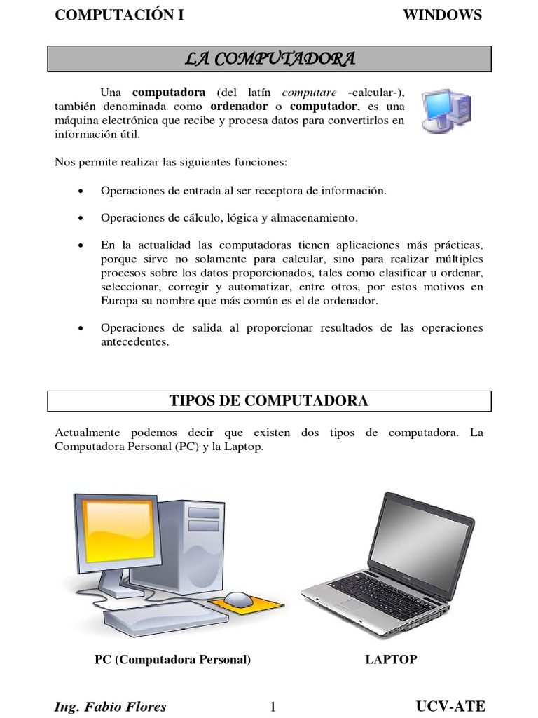 01 - La Computadora | PDF