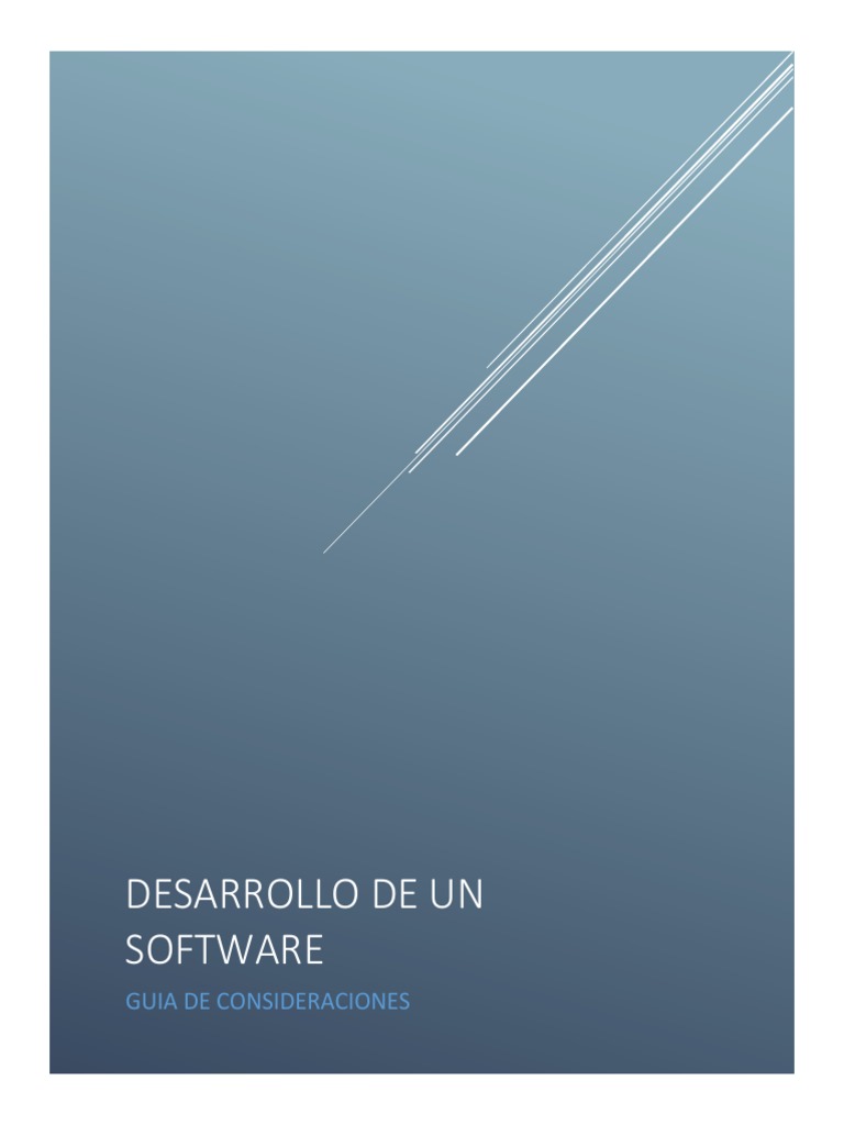 Guía para Desarrollar Software Efectivo | PDF | Software | Ingeniería ...