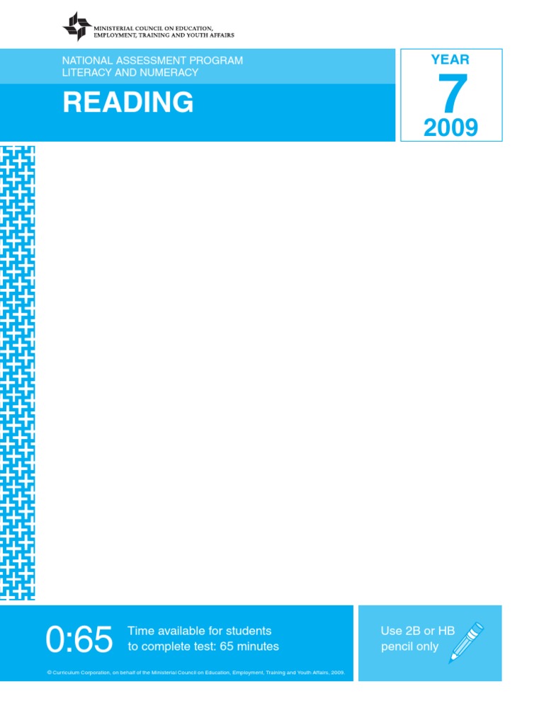 NAPLAN 2009 Final Test Reading Year 7 | PDF | Advertising | Dream