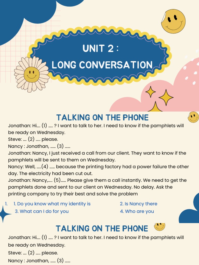 Unit 2 Long Conversation | PDF | Air Pollution | Particulates