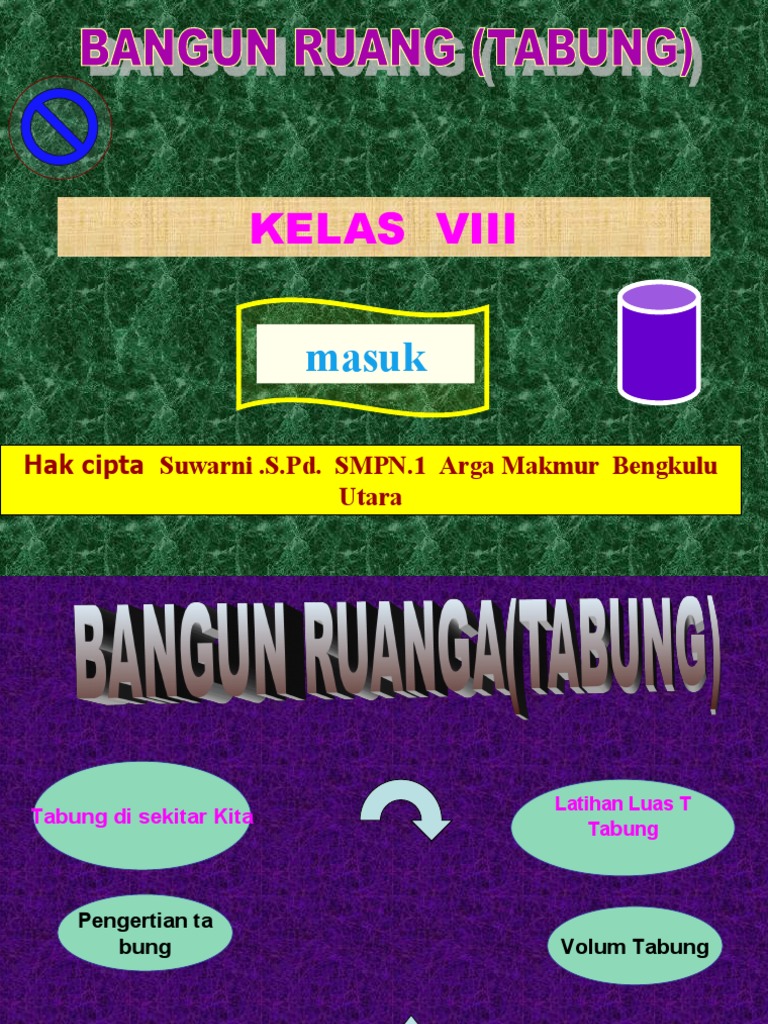 Bangun Ruang Tabung | PDF | Griya & Taman