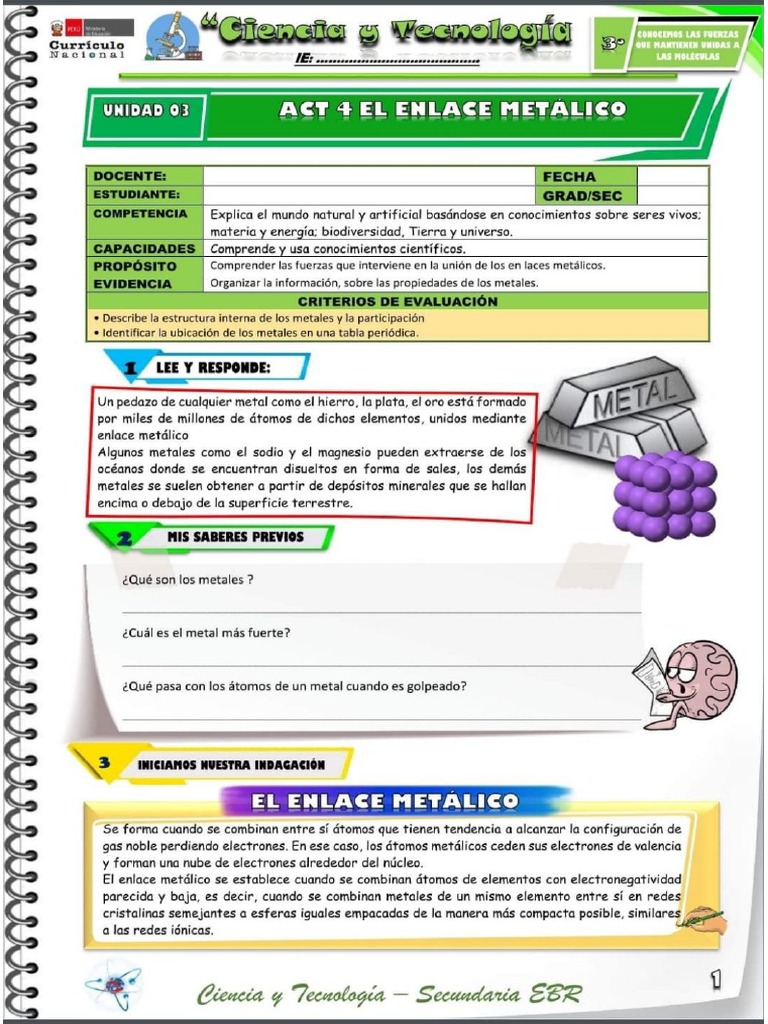 Enlace Metálico | PDF
