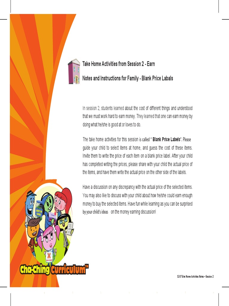 Session 2 Take Home Activity | PDF