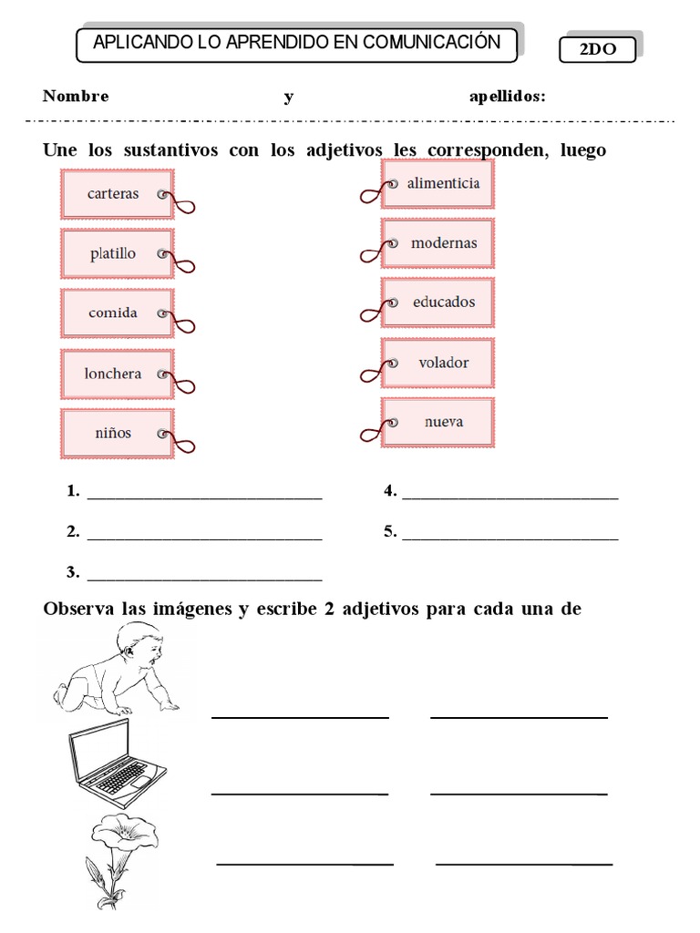 15 de Julio - Práctica Del Adjetivo | PDF