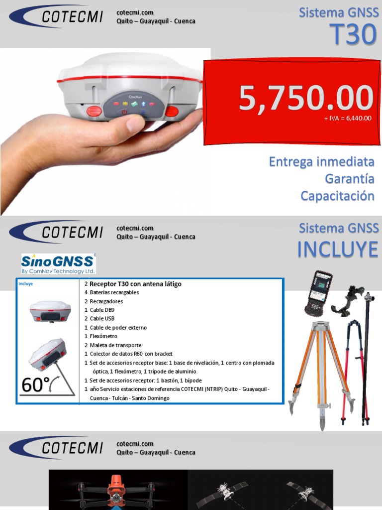 T30GNSS GNSS T30 Sistema Especificaciones COMNAV COTECMI 23 AÑOS 7623 ...