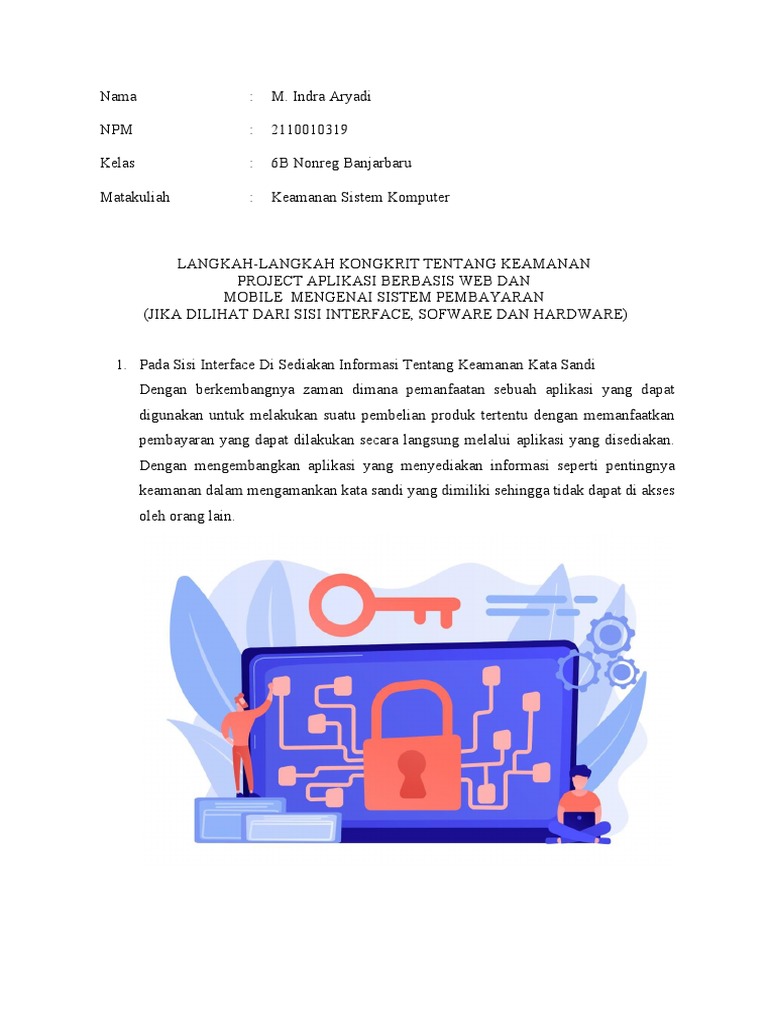 Keamanan Sistem Pembayaran Aplikasi Web dan Mobile | PDF