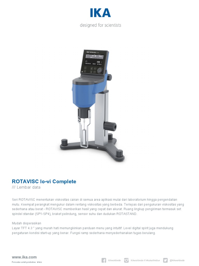 Viskometer ROTAVISC lo-vi Complete | PDF