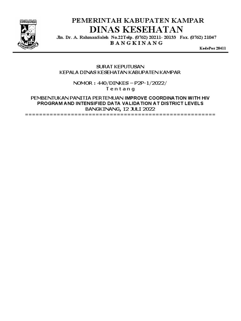 Contoh SK Panitia Pel Upk 20171 | PDF