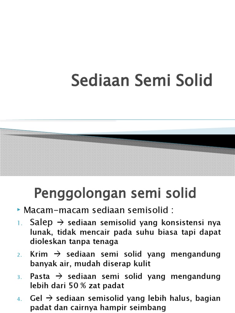 Semisolid | PDF