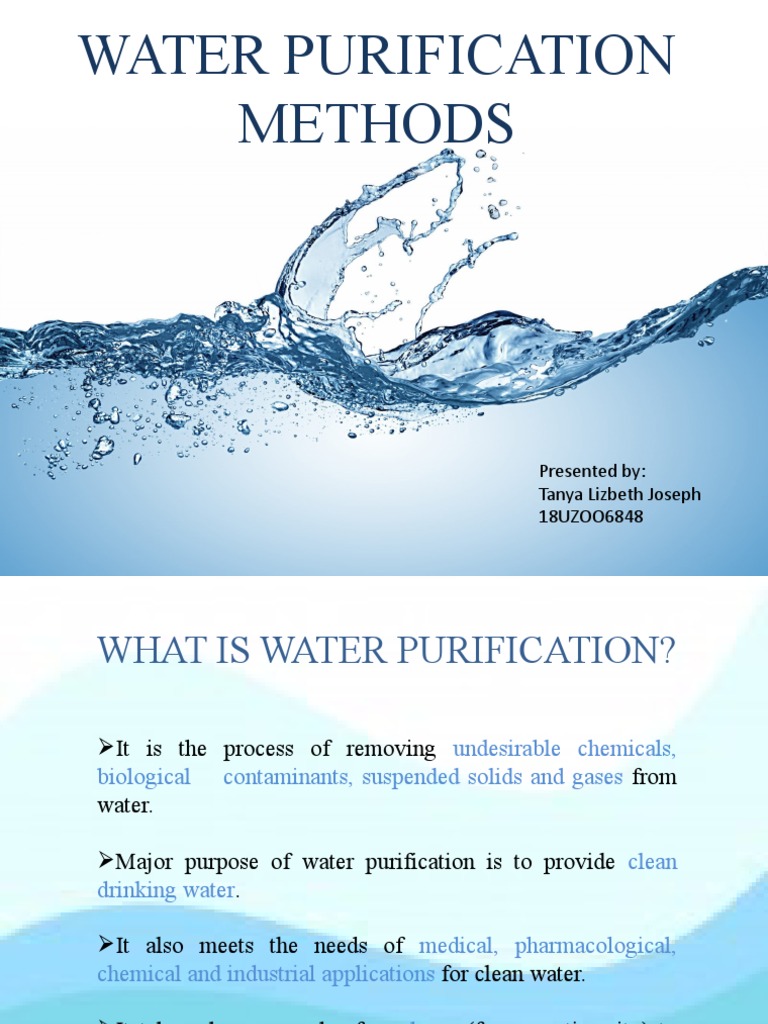 Water Purification | PDF | Water Purification | Earth Sciences