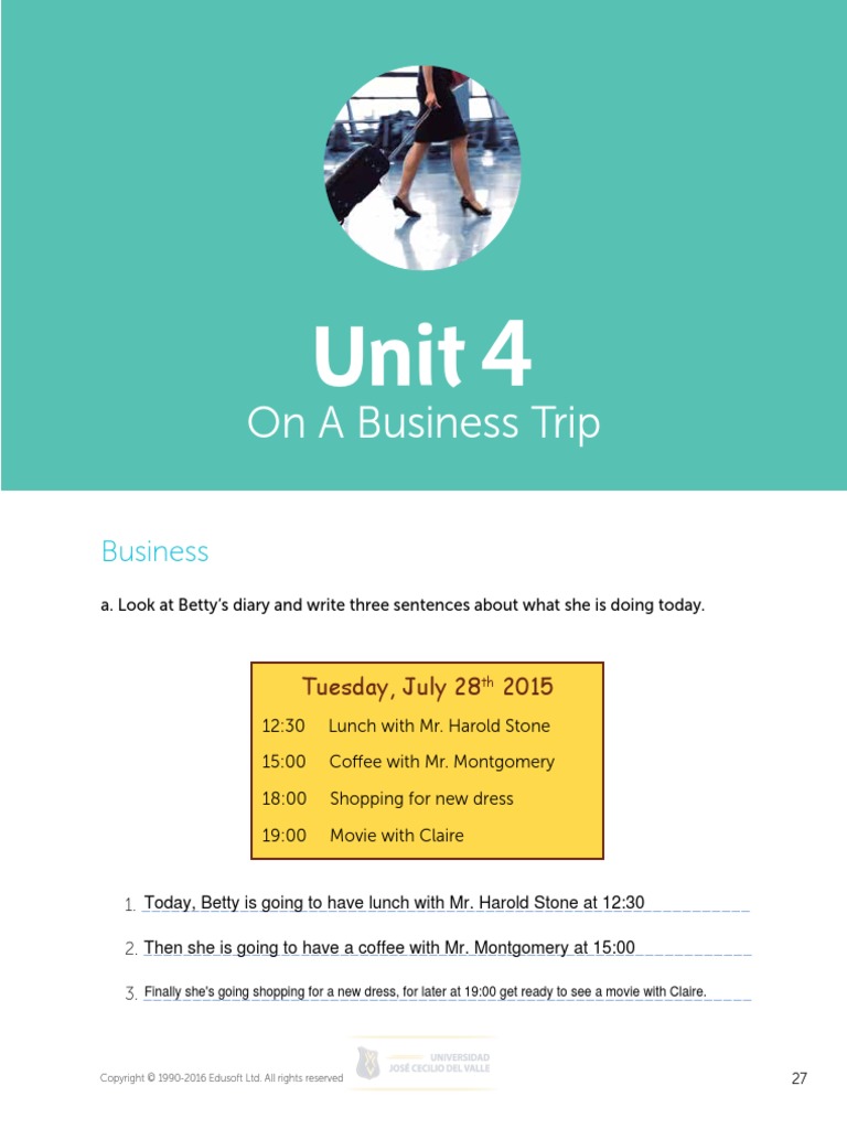 Basic 1 Workbook Unit 4 | PDF | Hotel | Waiting Staff