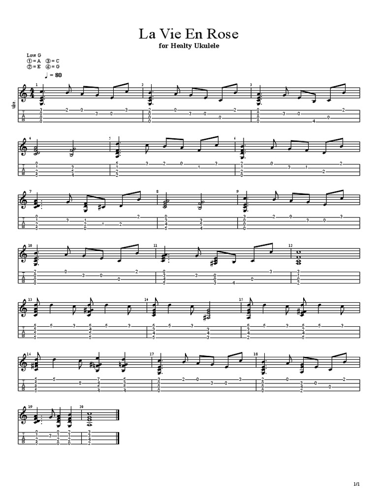 la-vie-en-rose-tab | PDF