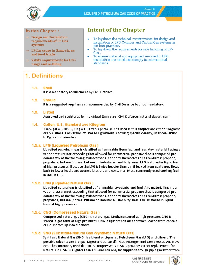 LPG From Uae Fire and Life Safety Code | PDF | Liquefied Petroleum Gas ...
