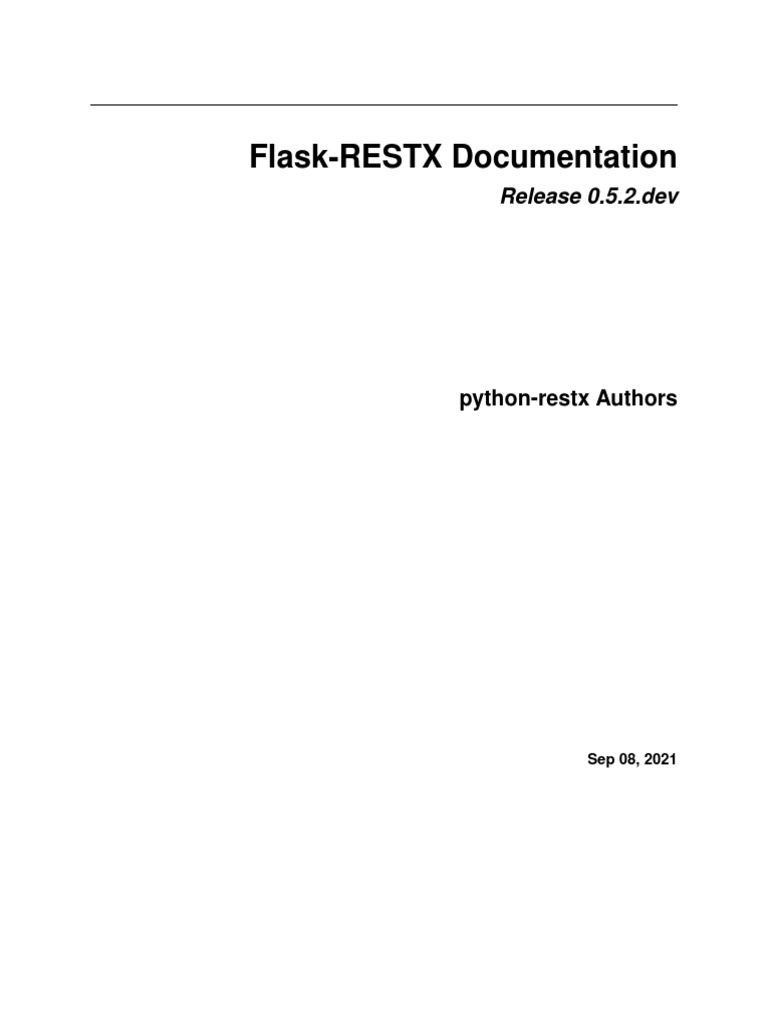 Flask Restx Readthedocs Io en Latest | PDF | Parameter (Computer ...