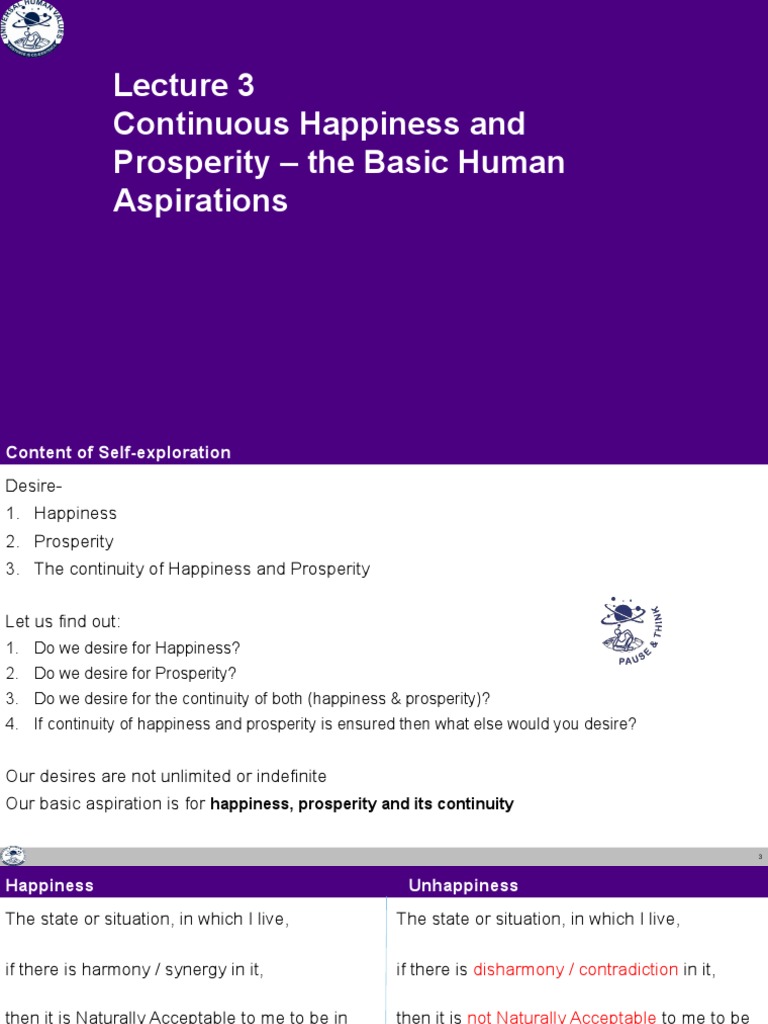 UHV II Lecture 3 - Happiness and Prosperity v4 | PDF | Reference ... UHV II Lecture 3 - Happiness and Prosperity v4 | PDF | Reference ...