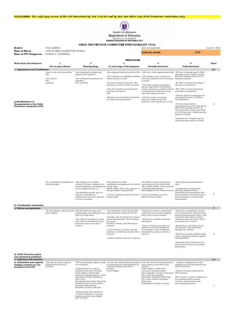 JOSE DE MESA-ES-CPC-Functionality-Tool | PDF | Child Abuse | Bullying