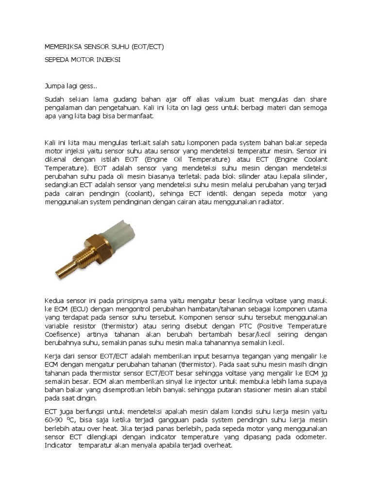 Memeriksa Sensor Suhu | PDF