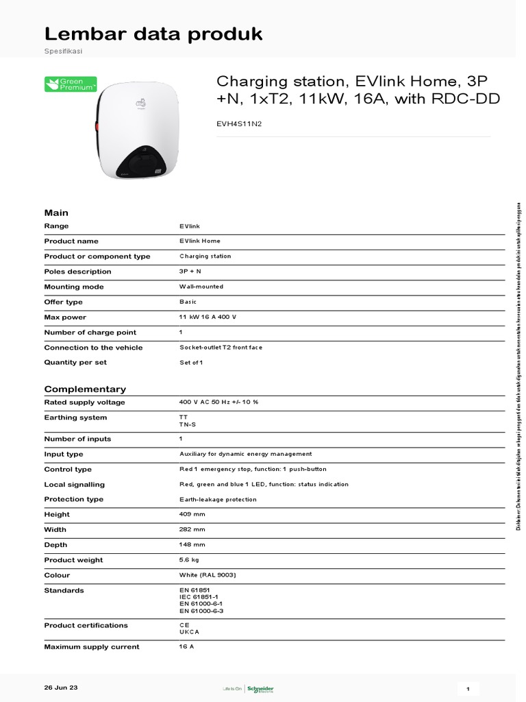 EVlink Home - EVH4S11N2 | PDF | Electrical Engineering | Electricity
