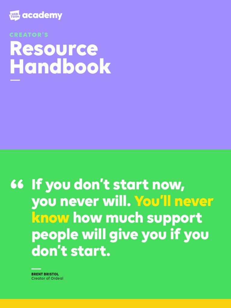 WEBTOON Creator Resource Handbook | PDF