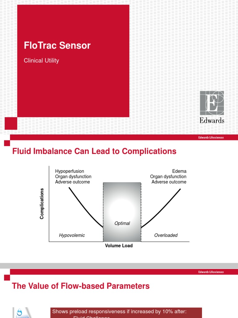 FloTrac Sensor Clinical Utility | PDF | Hemodynamics | Heart