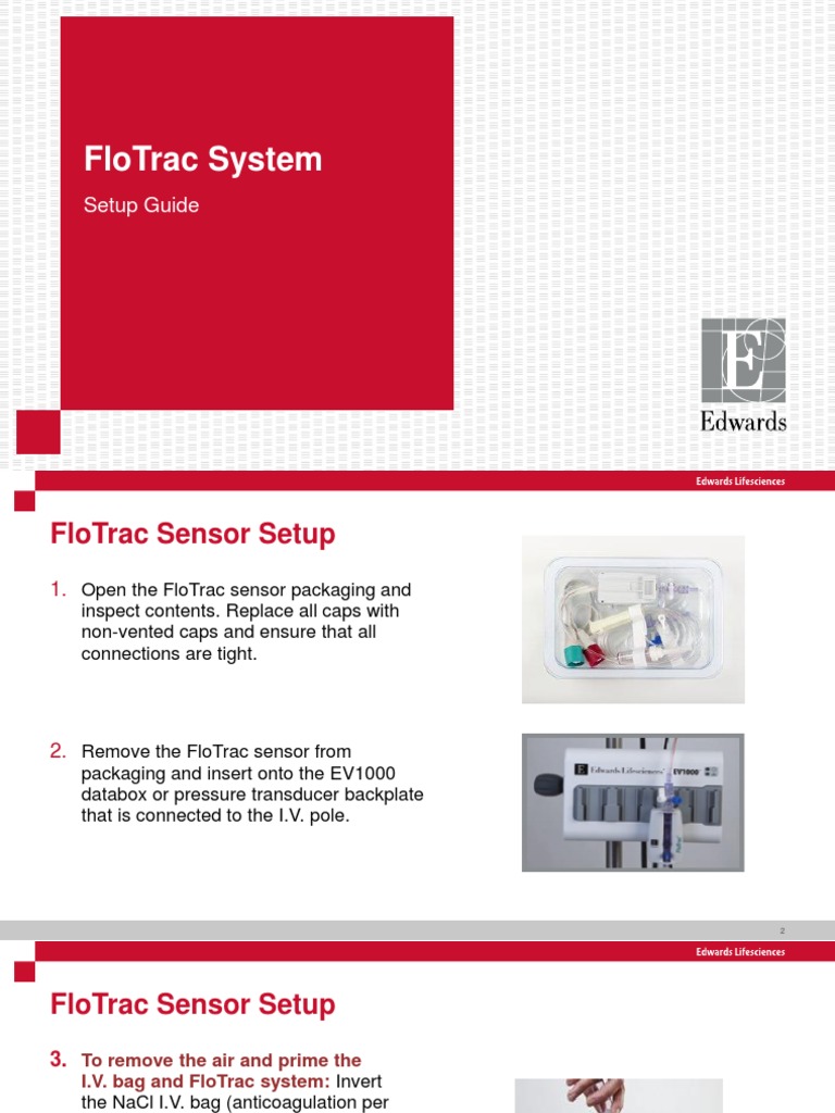 Flotrac Sensor Setup Download Free Pdf Intravenous Therapy Sensor
