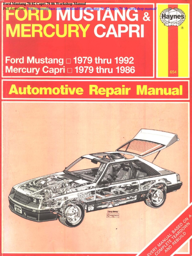 Ford Mustang 79 92 Capri 79 86 Workshop Manual | PDF