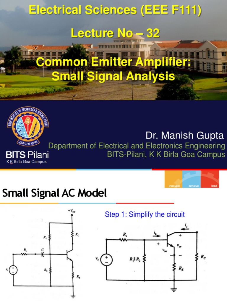 Lecture 32 | Download Free PDF | Amplifier | Capacitor
