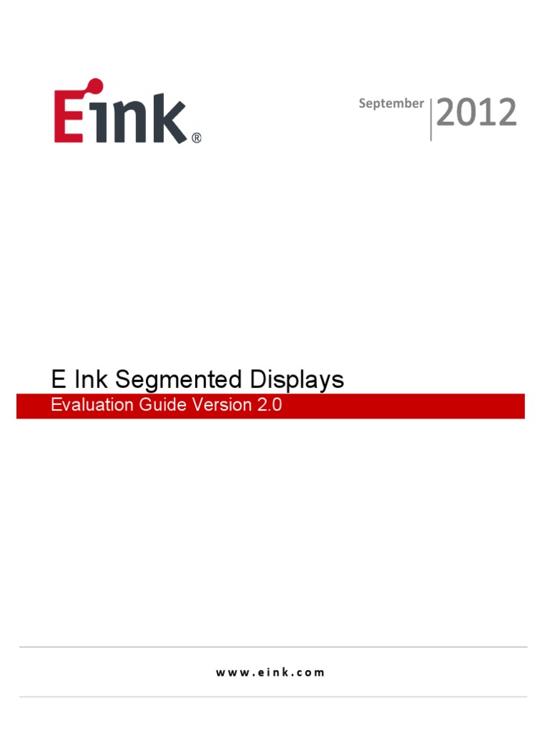 Eink Segmented Displays | PDF | Printed Circuit Board | Electronics