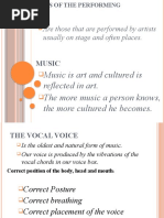 Key Elements of Performing Arts | PDF | Tempo | Dances