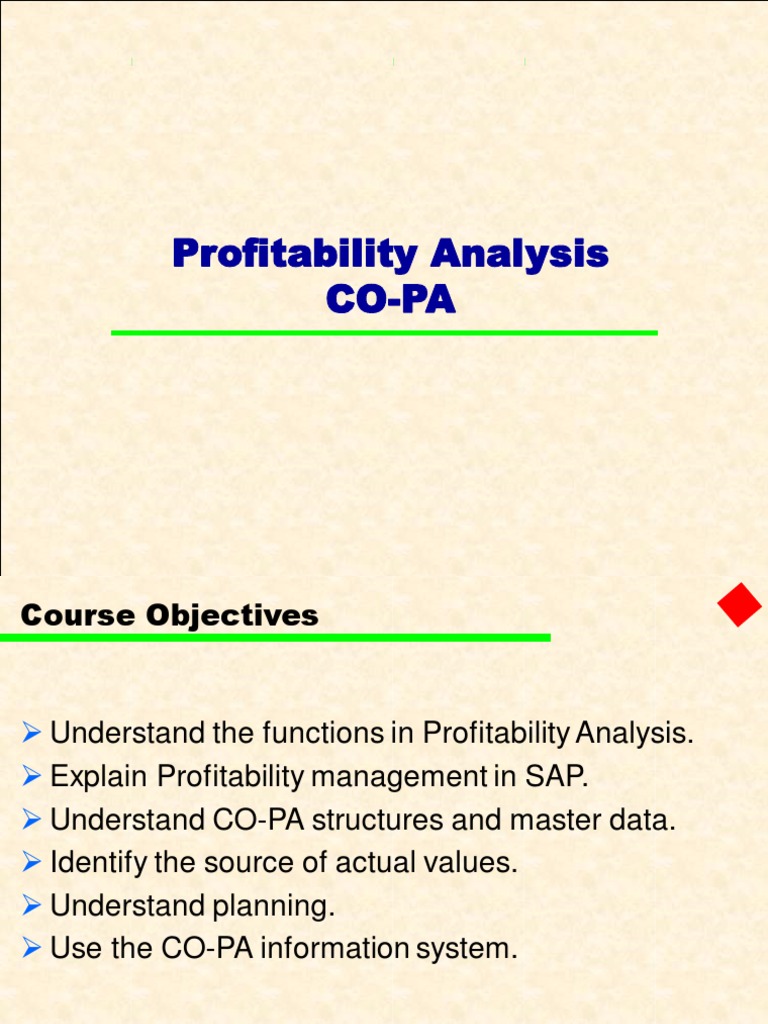 Sap-Copa Slides | PDF | Cost Of Goods Sold | Profit (Economics)