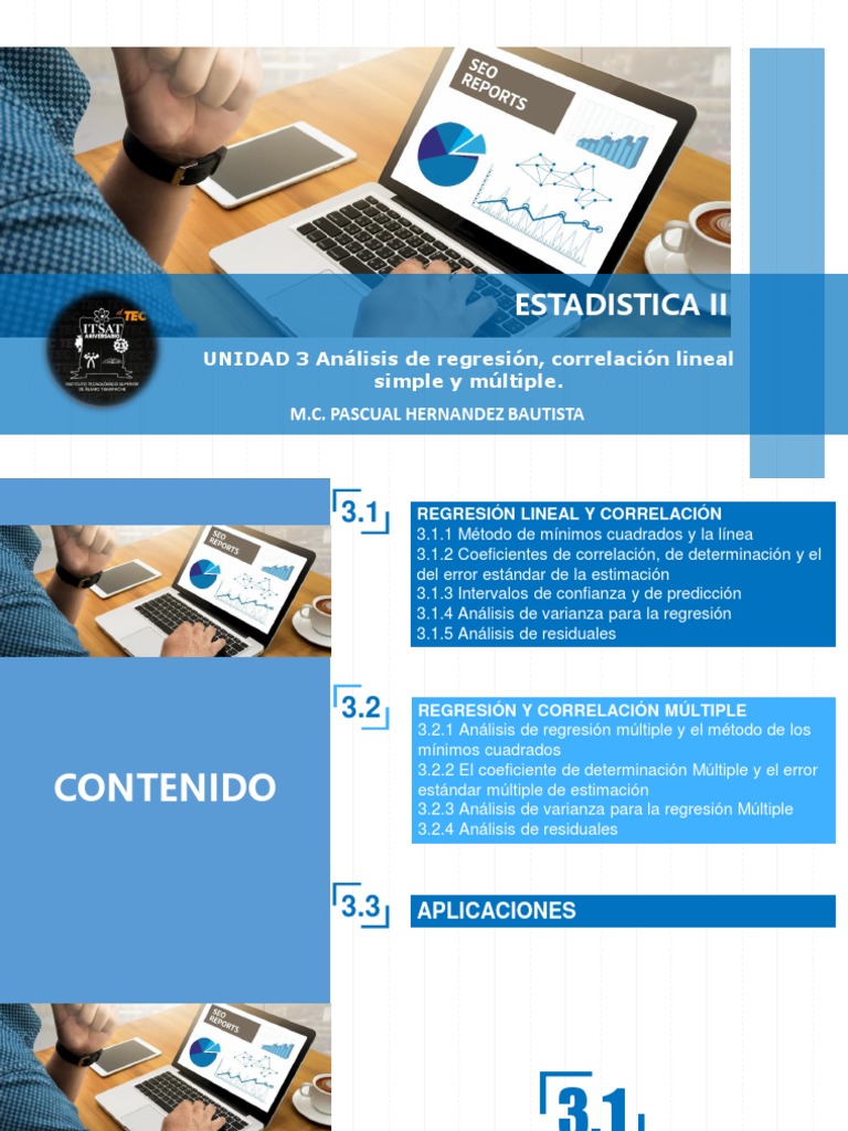 Uni 3 Análisis de Regresión, Correlación Lineal Simple y Múltiple. | PDF | Análisis de regresión ...
