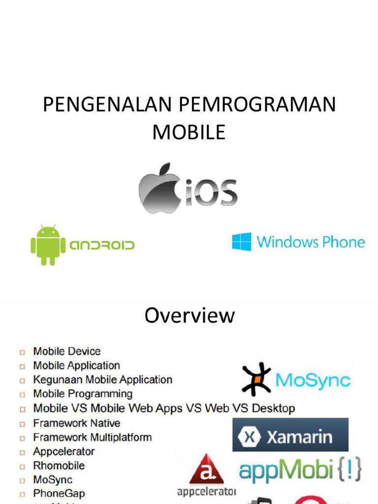 02 Pengenalan Mobile Programming | PDF